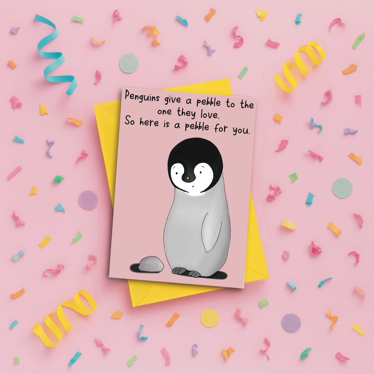 Penguin Pebble Card | TLSS